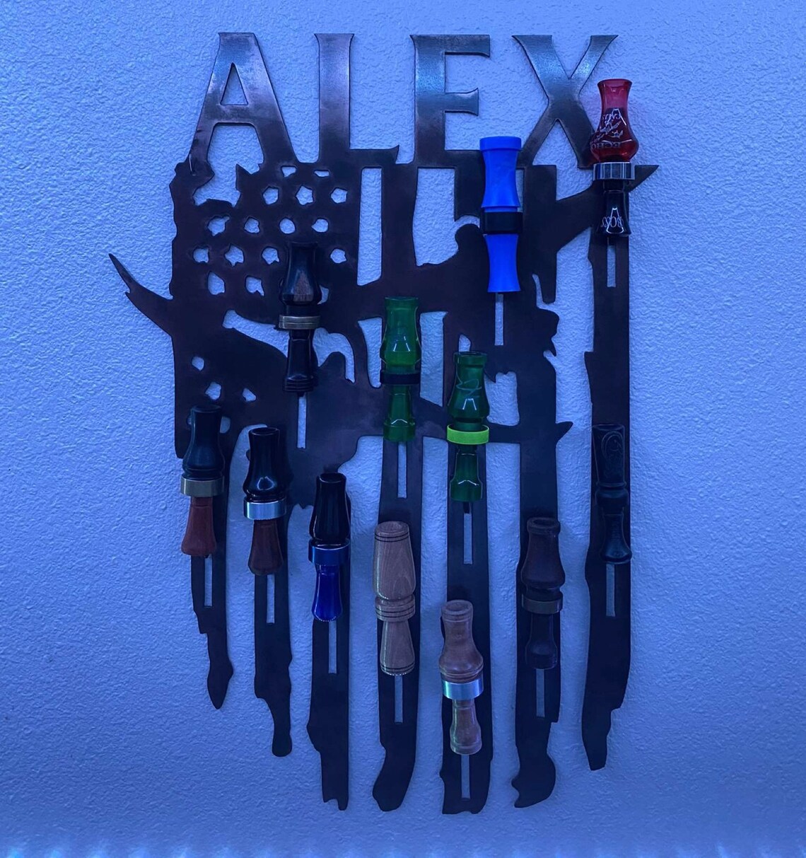 Flag Duck Call Display Rack for Duck Calls. Personalized - Etsy