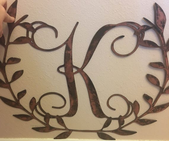 Monogram Wreath Ornate Monogram Wedding Bridal Shower | Etsy