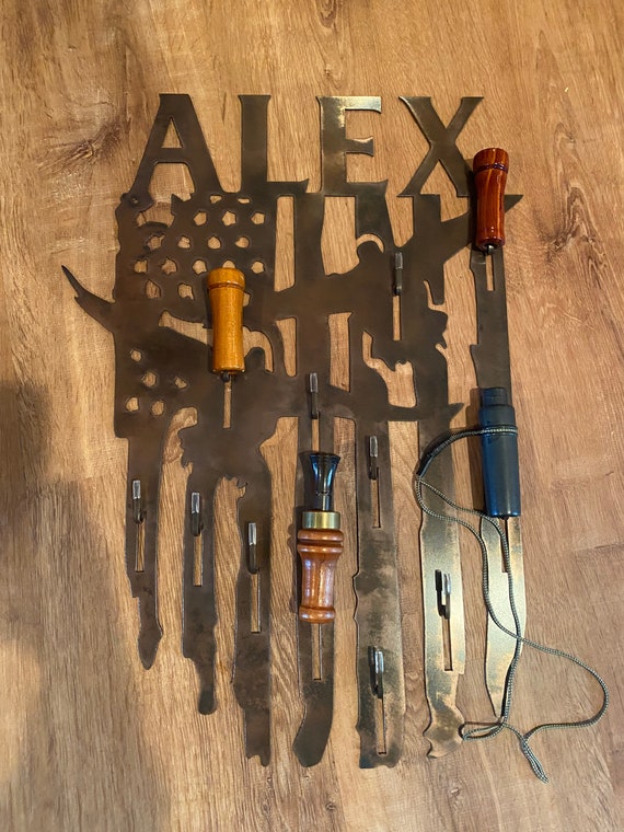Flag Duck Call Display Rack for Duck Calls. Personalized | Etsy