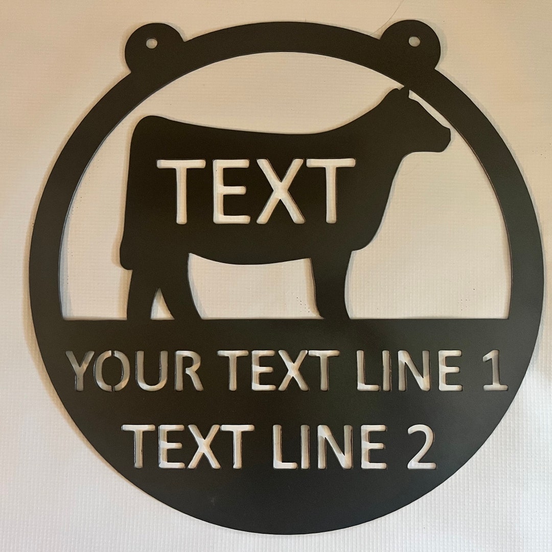 Show Heifer Stall or Pen Sign, County or State Fair, Livestock Trailers ...