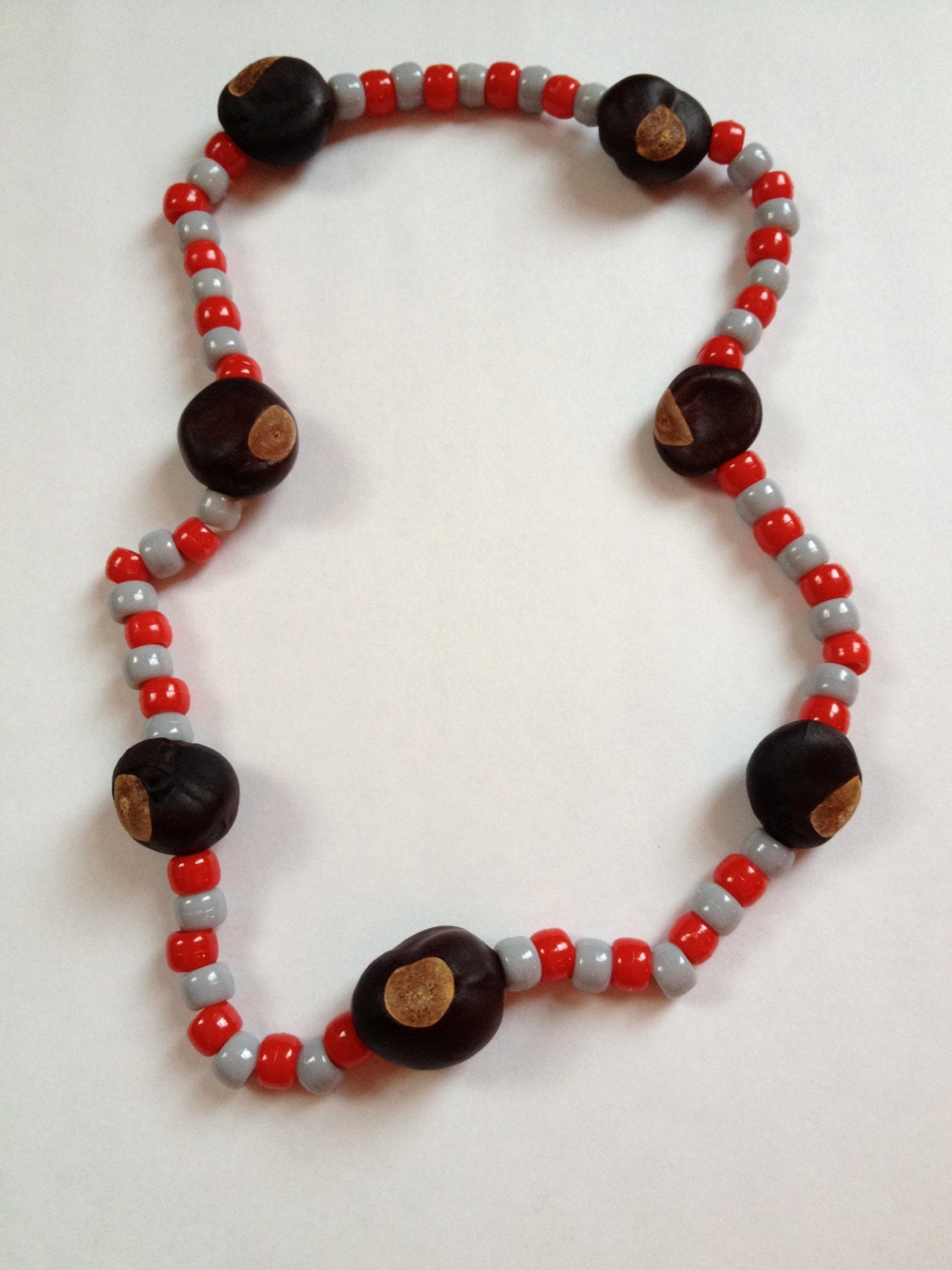Ohio State Buckeyes Necklace; Real Buckeyes - Etsy
