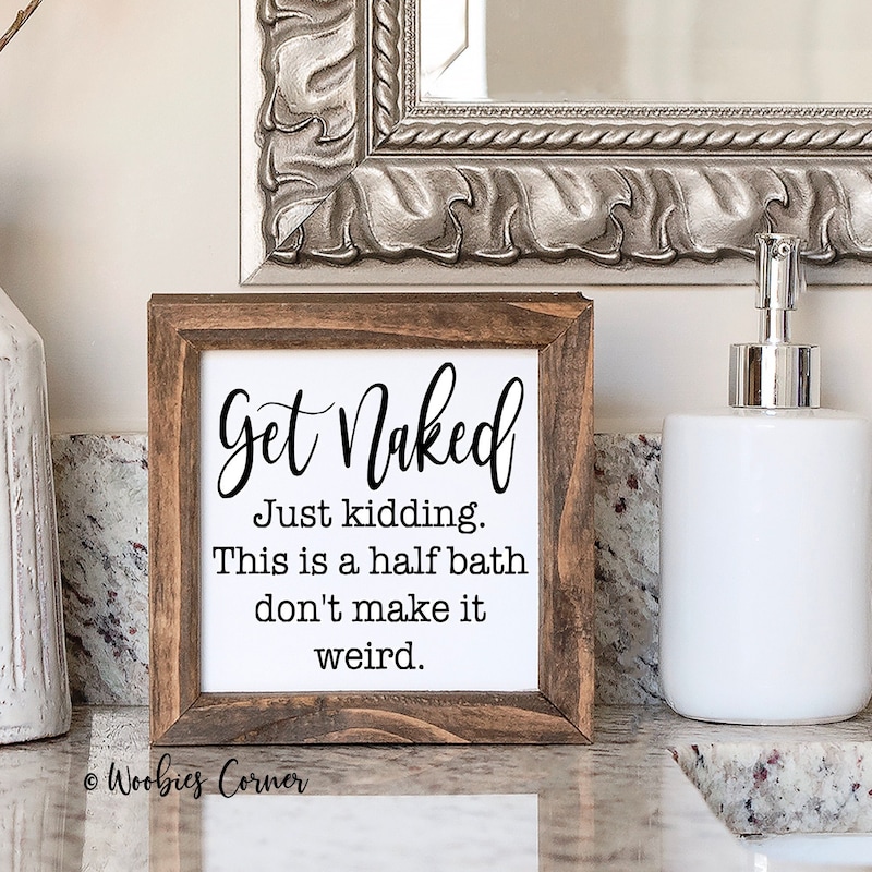 Half Bath Sign - Etsy