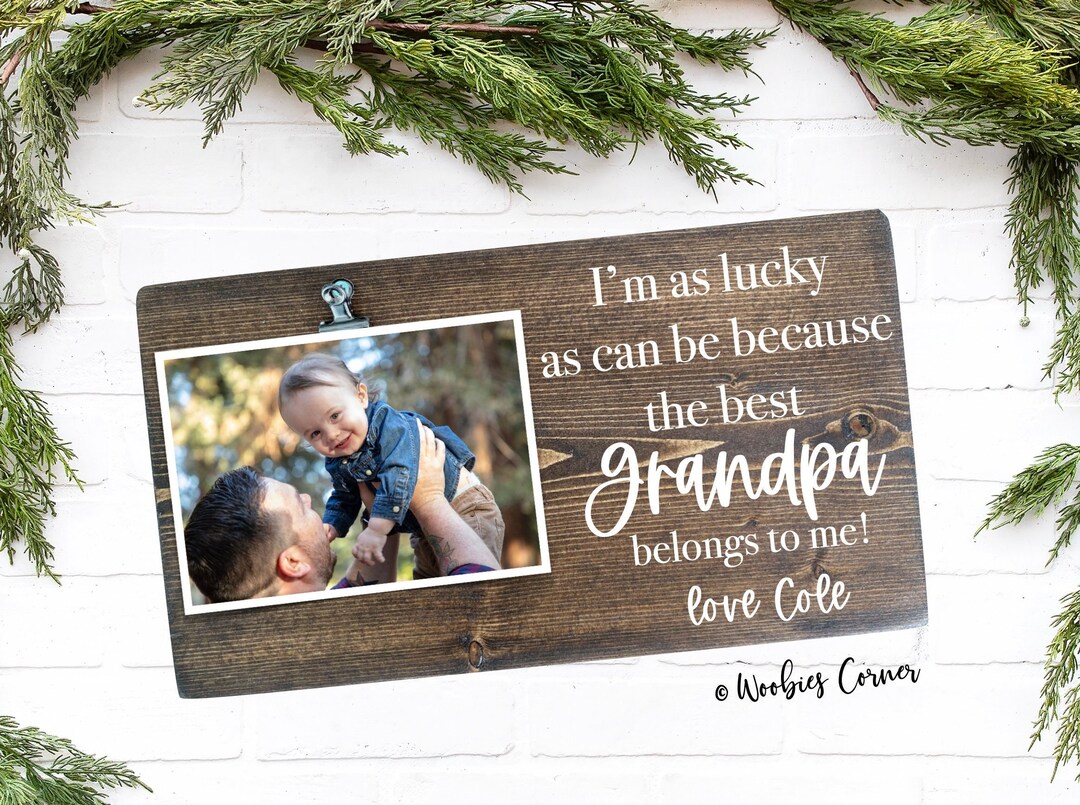 Grandpa Gift, Personalized Grandpa Picture Frame, Father's Day Gift for ...