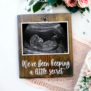 We've Been Keeping a Little Secret Frame, Baby Announcement Gift ...