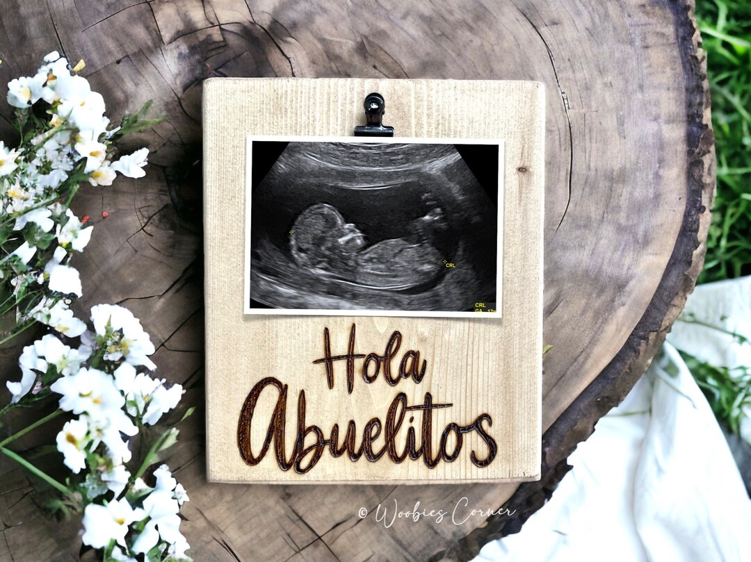 Spanish Pregnancy Announcement | Pregnancy Reveal Gift | Grandparent ...