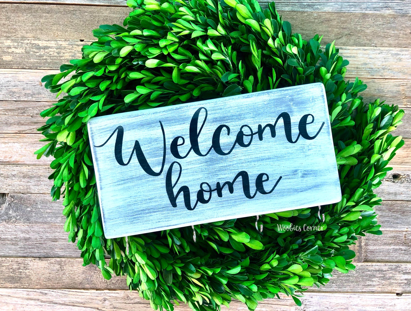 Key Holder for Wall Welcome Home Sign Custom Key Holder | Etsy