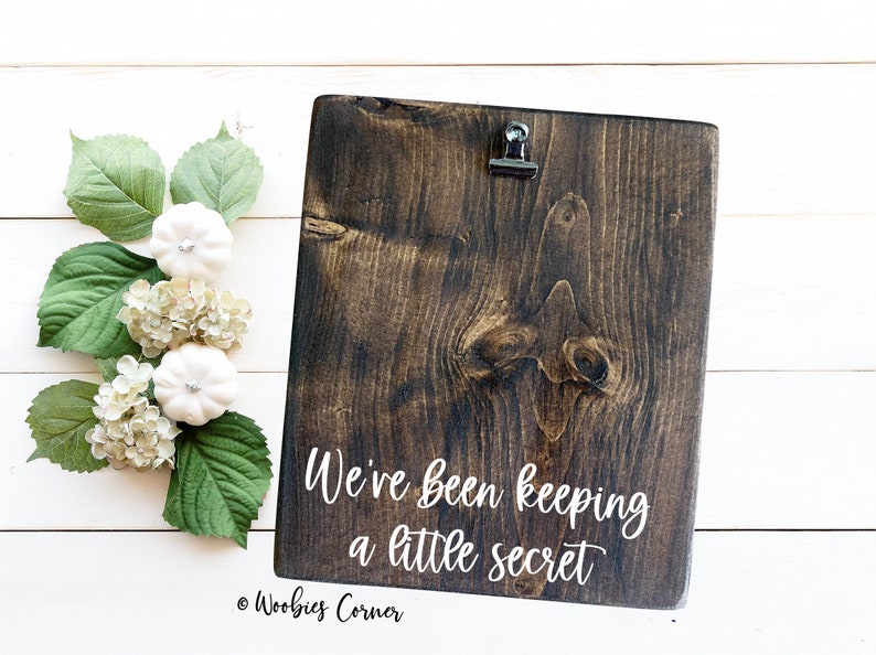 We've Been Keeping a Little Secret Frame Baby - Etsy
