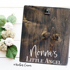 Personalized Nonna Wood Sign With Photo Clip | Picture Gifts for ...