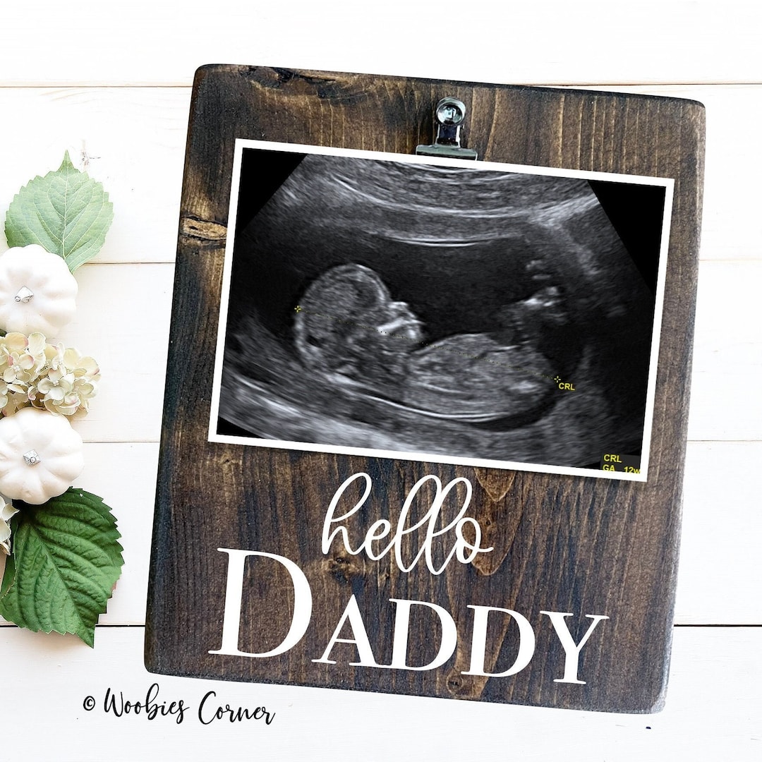 Pregnancy Announcement Sign to Husband, Hello Daddy, Hello Daddy Sign ...