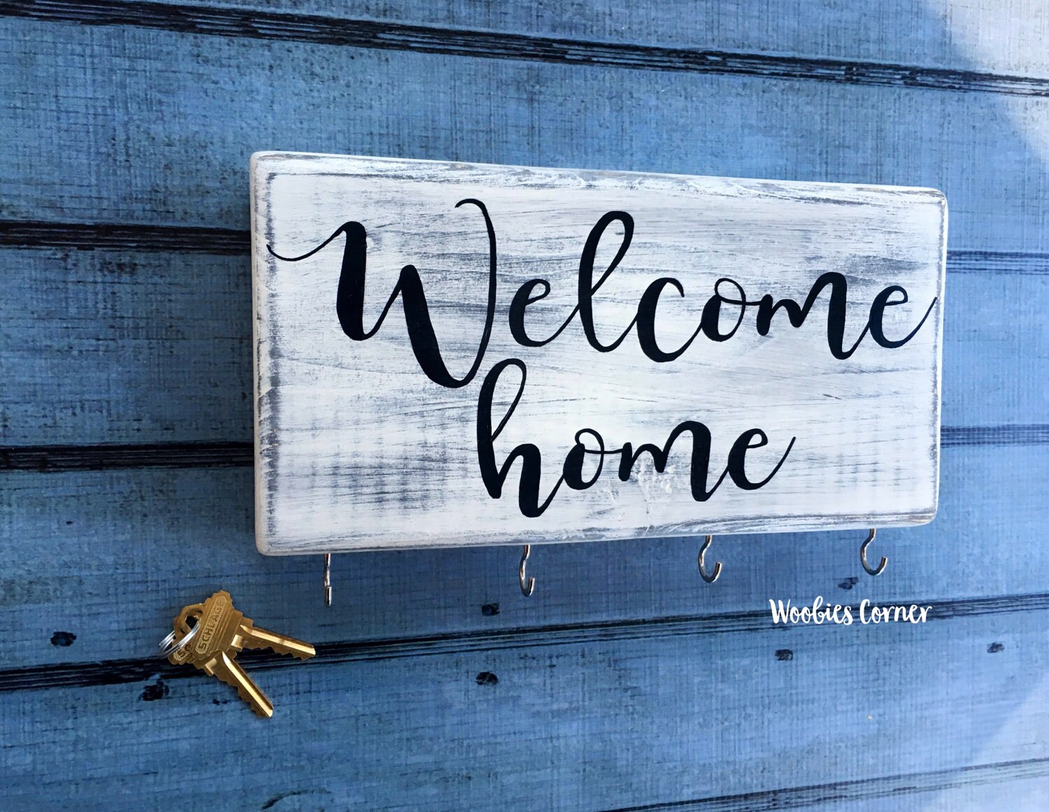 Welcome home key rack Key holder for wall Key hanger Key | Etsy