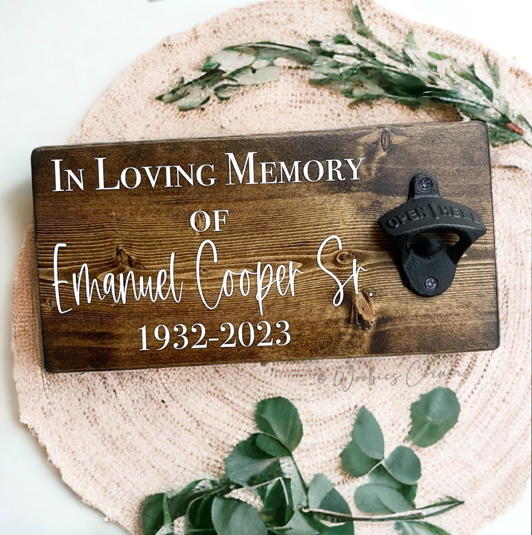 In Loving Memory Bottle Opener, Personalized Memorial Gift ...