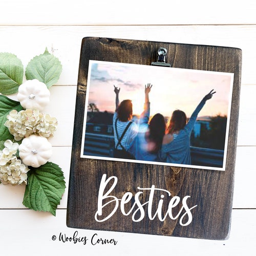 Besties Picture Frame Best Friends Gifts Wood Frame With - Etsy Canada