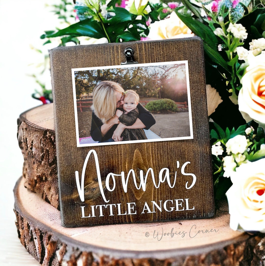 Personalized Nonna Wood Sign With Photo Clip | Picture Gifts for ...