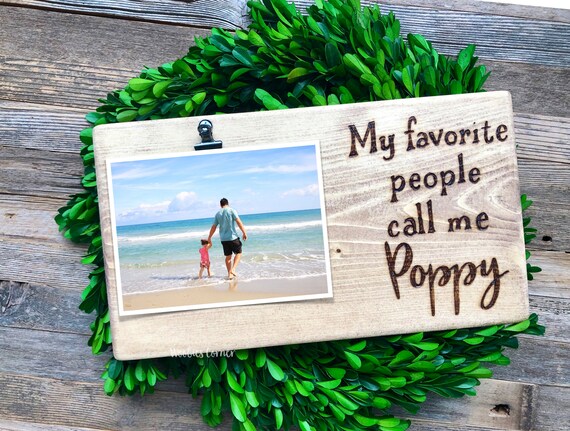 Poppy Gifts Poppy Picture Frame My Favorite People Call Me | Etsy