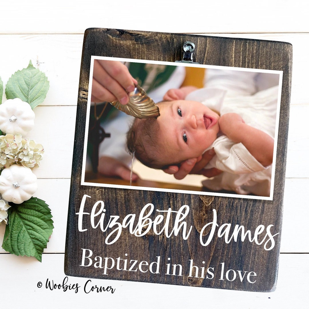 Baptism Picture Frame Personalized, Dedication Frame, Christening Frame ...