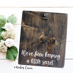 We've Been Keeping a Little Secret Frame Baby - Etsy