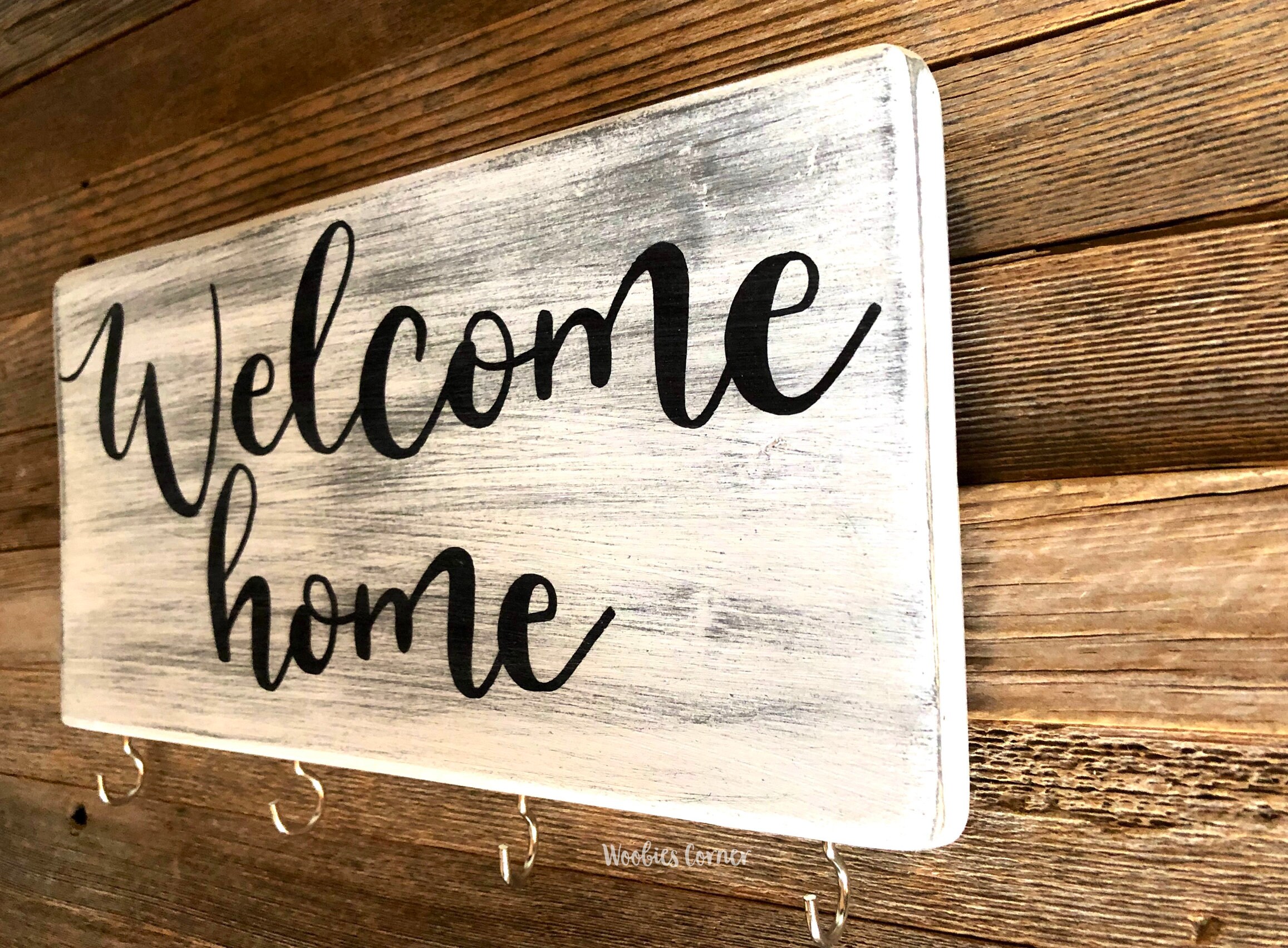 Welcome home key rack Key holder for wall Key hanger Key | Etsy