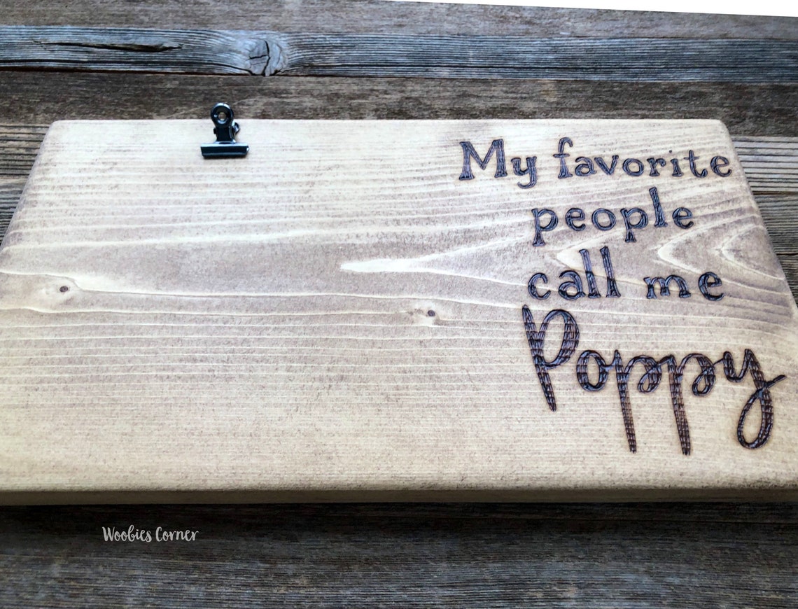 Poppy gifts Poppy picture frame My favorite people call me | Etsy