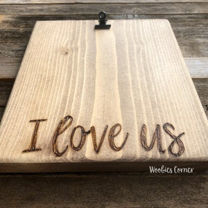 I Love Us Frame Valentines Day Gift Relationship Frame | Etsy