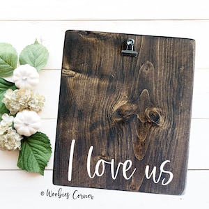 I Love Us Frame, Valentines Day Gift, Relationship Frame, Personalized ...