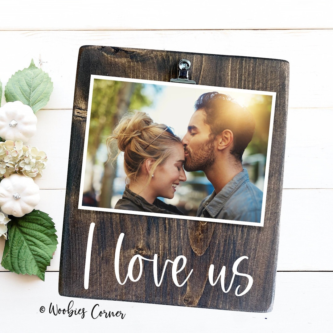 I Love Us Frame, Valentines Day Gift, Relationship Frame, Personalized ...