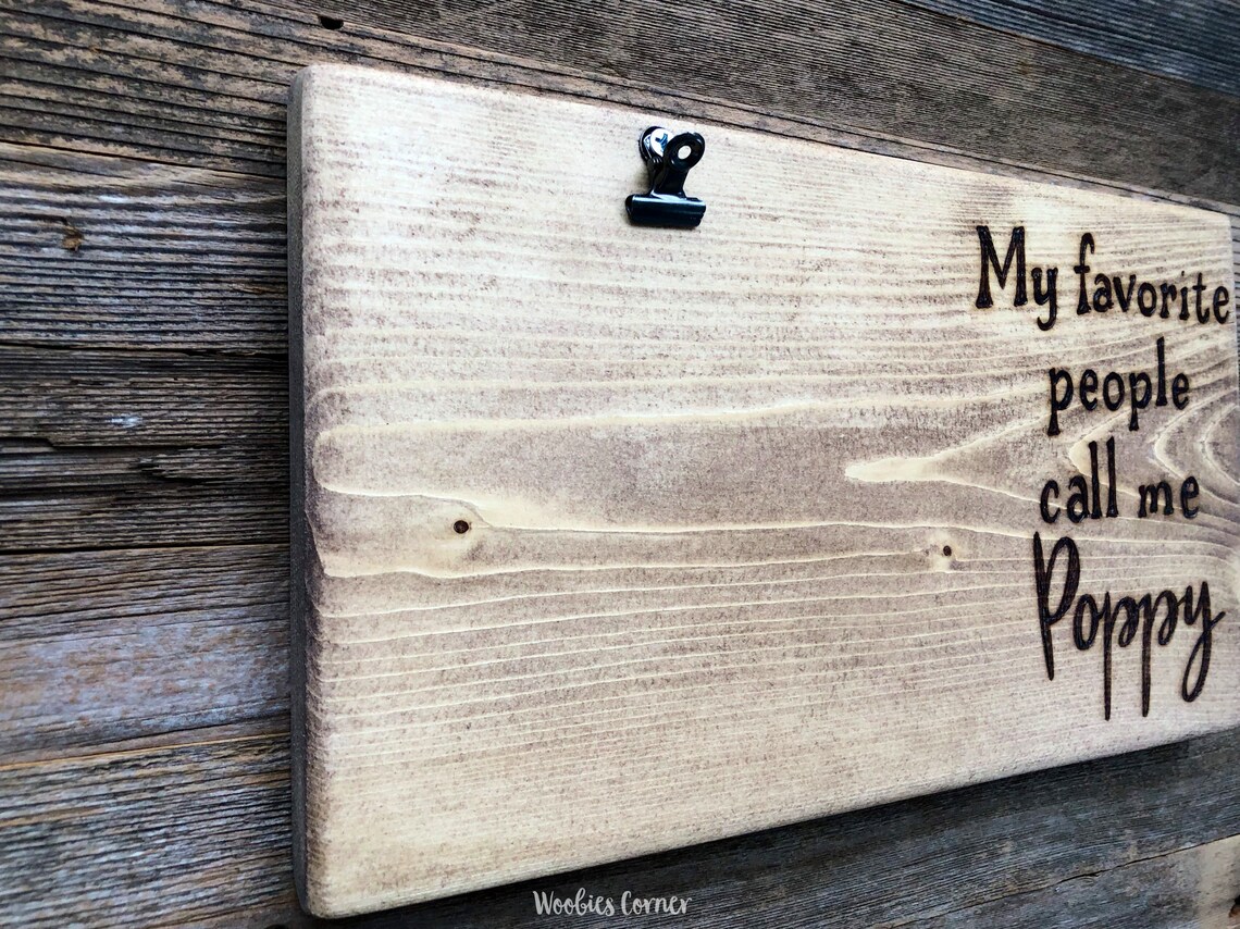 Poppy gifts Poppy picture frame My favorite people call me | Etsy