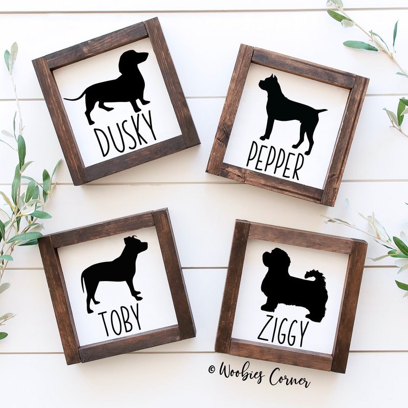 Dog Wood Sign - Etsy