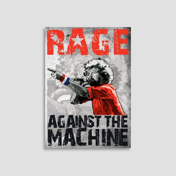Rage Against the Machine Poster Rage Poster Rage Canvas - Etsy