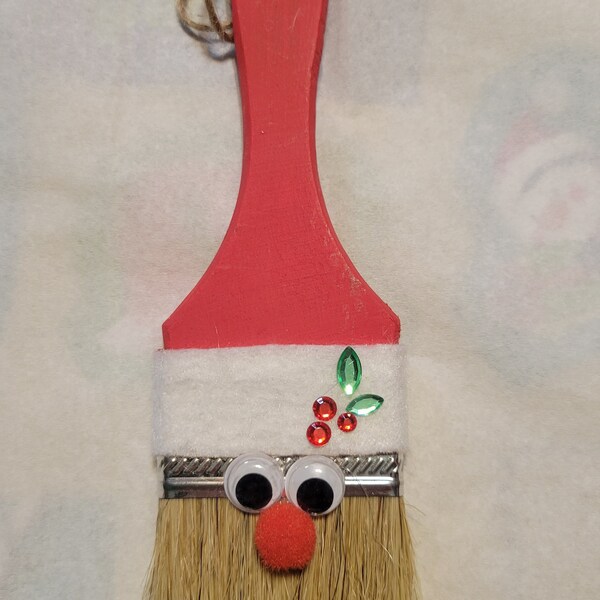 Paint Brush Santa Ornament - Etsy