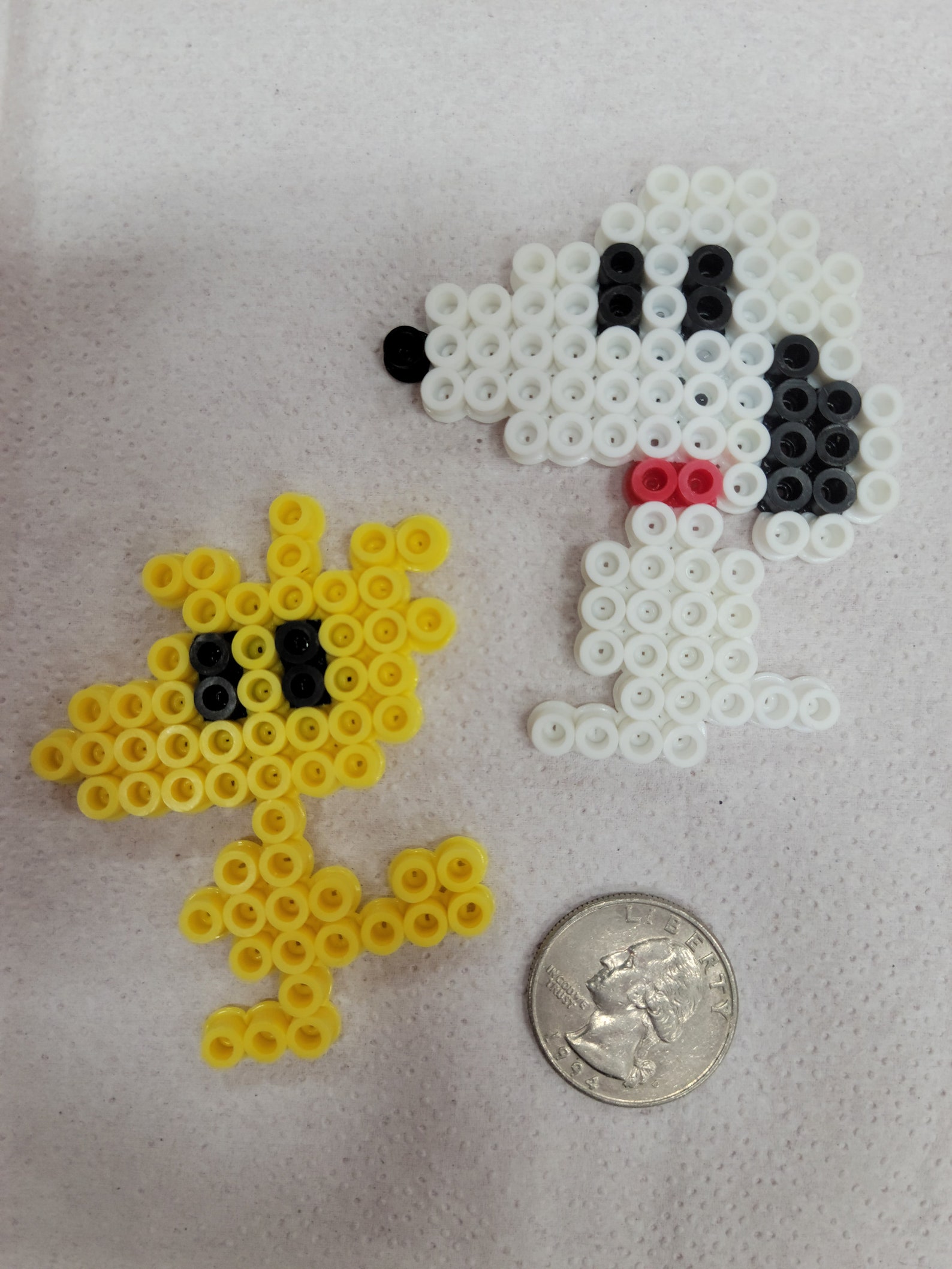 Snoopy and Woodstock Mini Perler Bead Magnets - Etsy