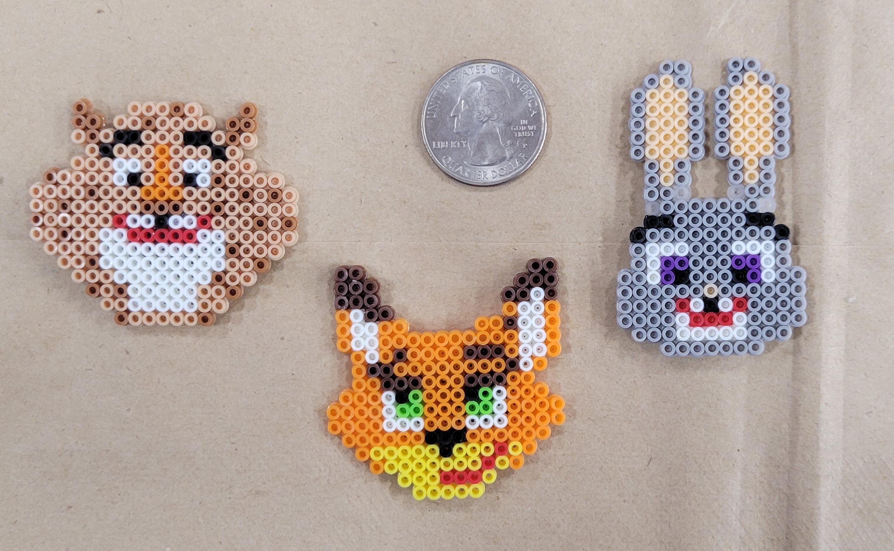 Zootopia Trio Mini Perler Bead Magnets - Etsy