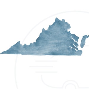 Hand Lettered Virginia Print. Virginia Home Decor. State of Virginia ...