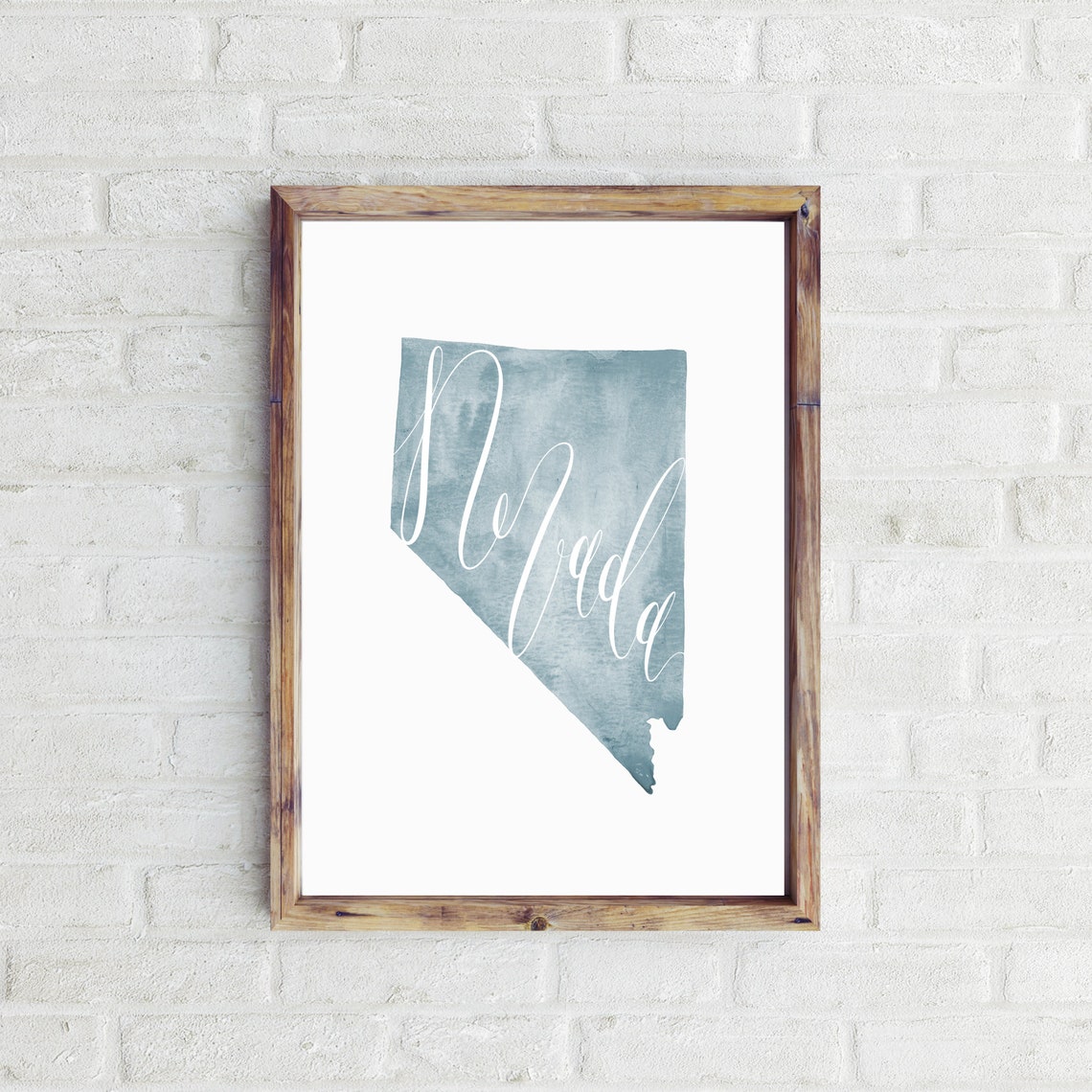 Nevada Watercolor Print. Nevada Home Decor. Nevada State Art | Etsy