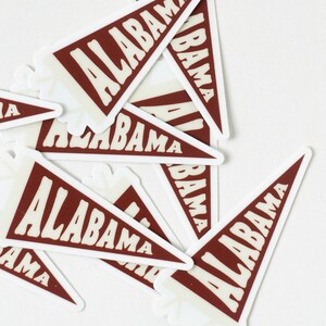 Alabama Pennant Sticker. Home State Gift for College Student - Etsy