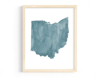 Ohio Icon Watercolor Illustration - Etsy