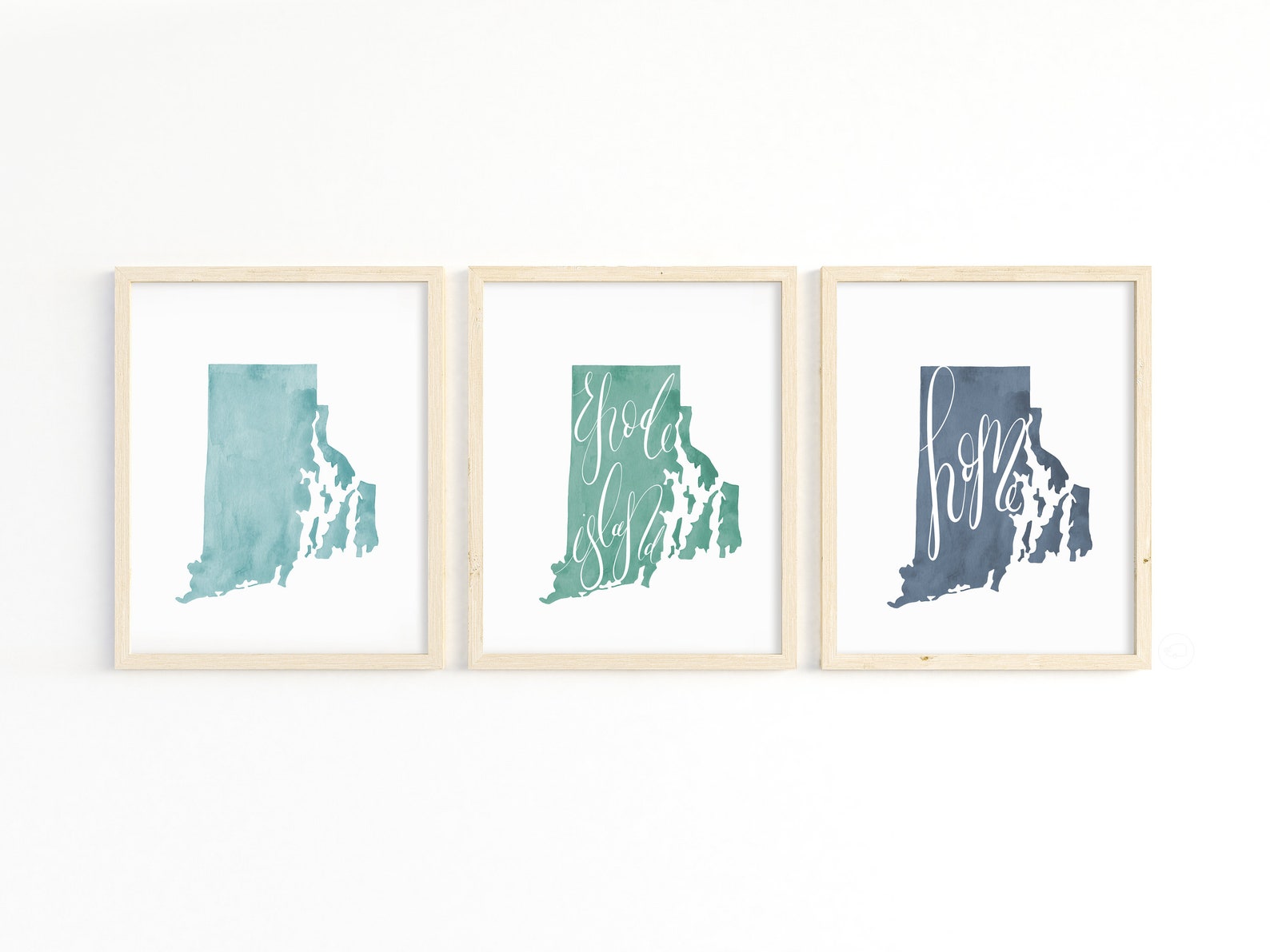 Rhode Island Watercolor Print. State Illustration. Custom Rhode Island ...