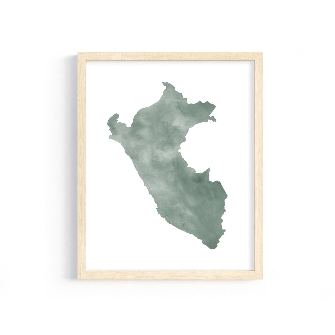 Peru Watercolor Print. Peru Decor. Peru Art Print. Peru Gift. Peru ...