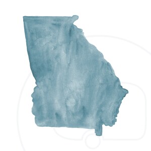 Georgia Watercolor Print. State Illustration. Georgia Art. Personalized ...