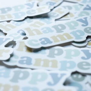 Happy Camper Travel Sticker. Birthday Gift for the Camping - Etsy