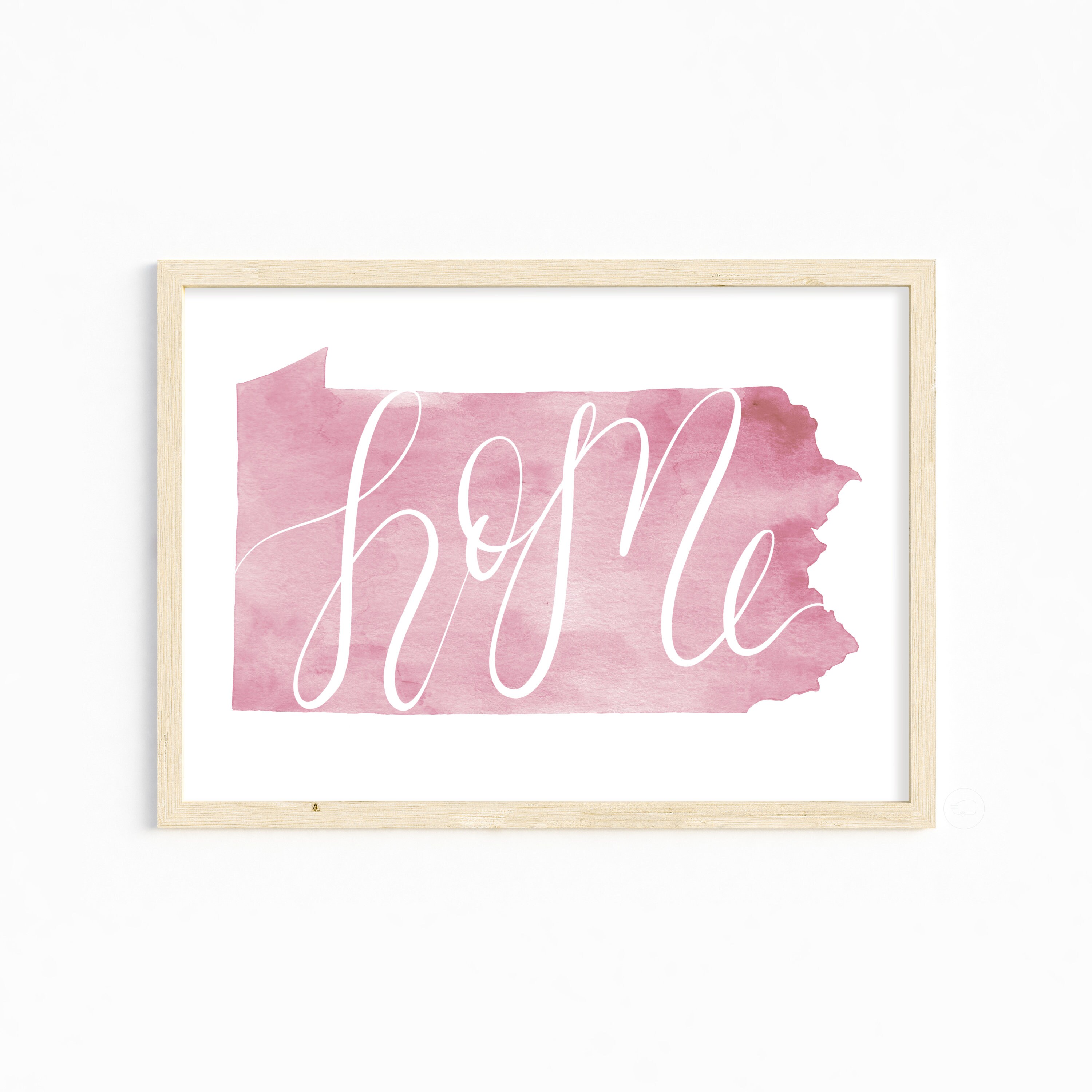 Pennsylvania Watercolor Print. State Illustration. Pennsylvania State ...
