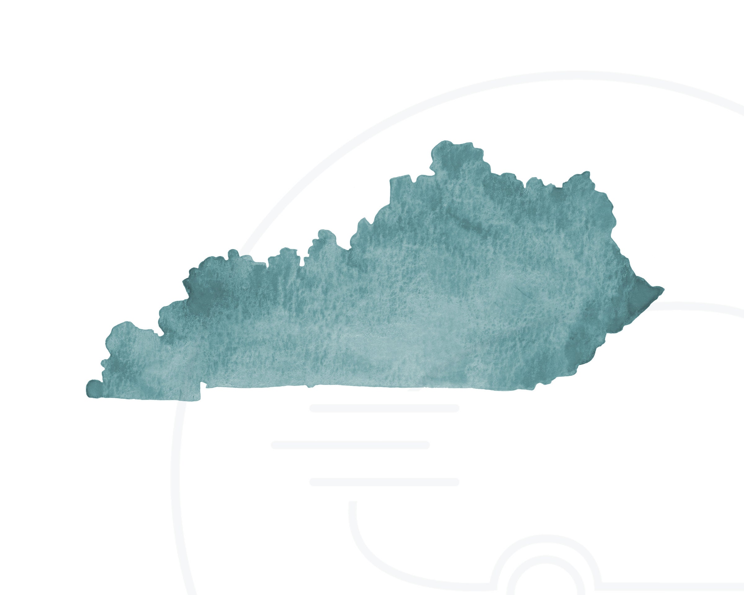 Kentucky Hand Lettering Print. Kentucky Home Decor. State of | Etsy