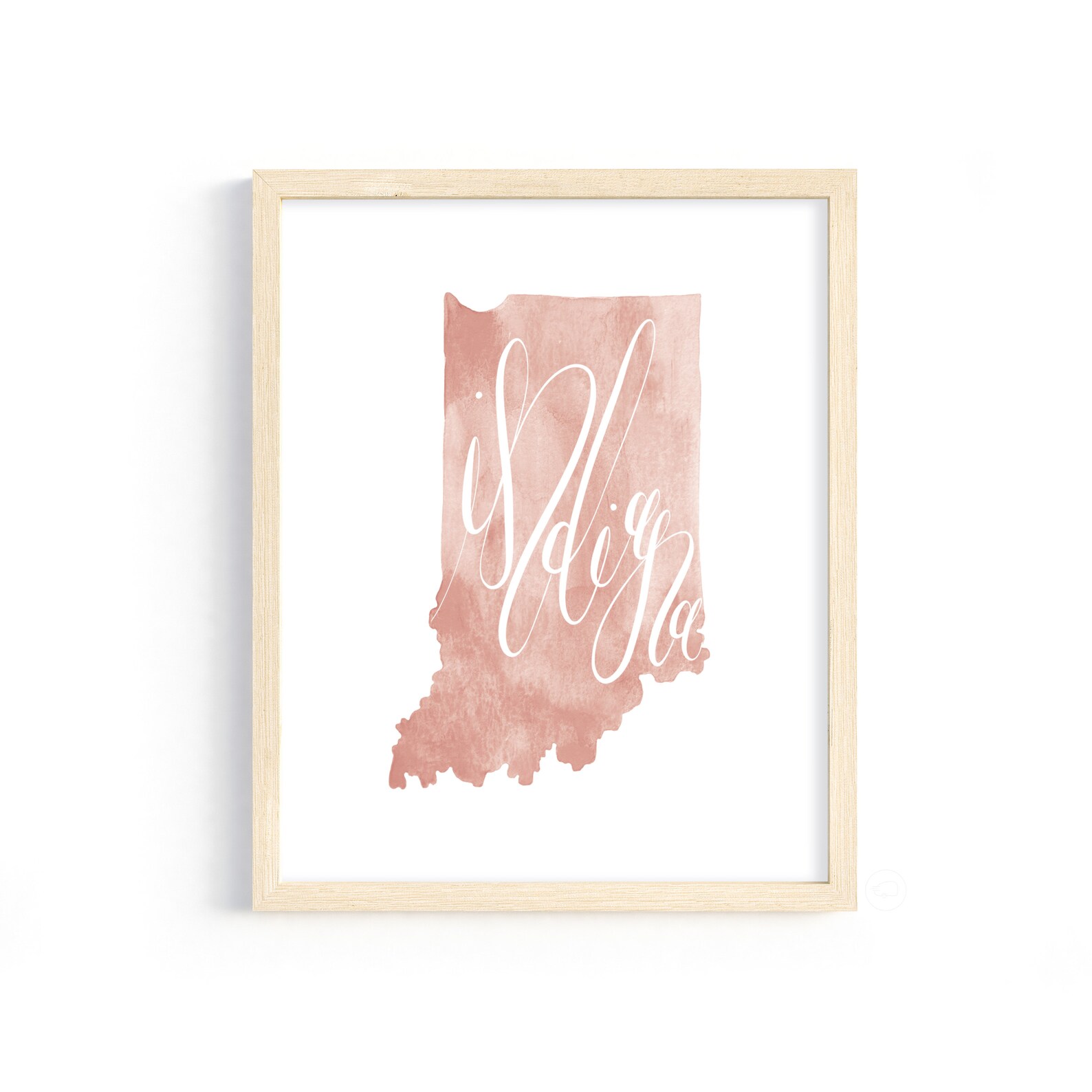 Indiana Watercolor Print. Indiana Decor. Indiana Art Print. Custom ...