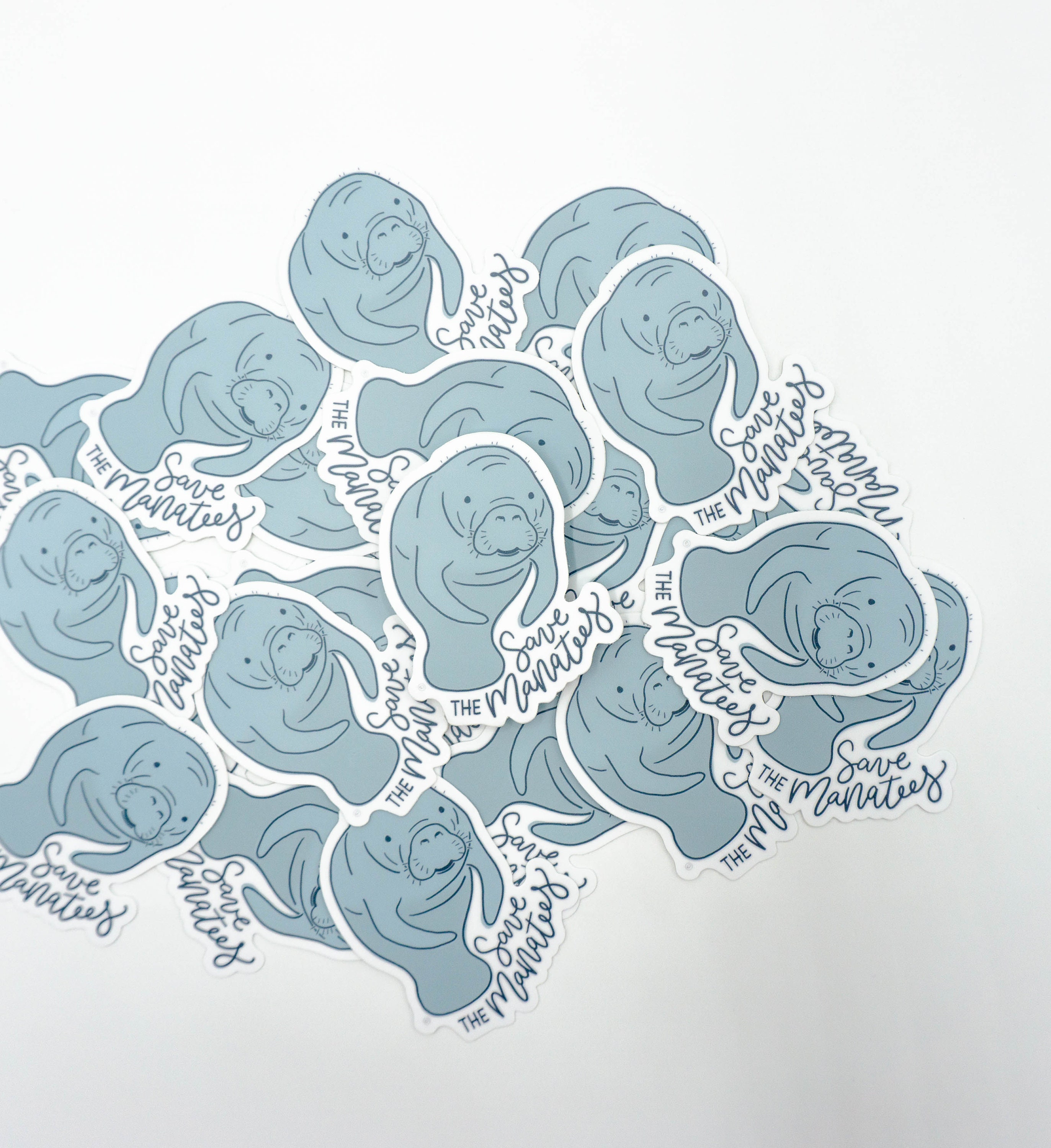 Save the Manatees Vinyl Sticker for Awareness. Florida Sticker | Etsy