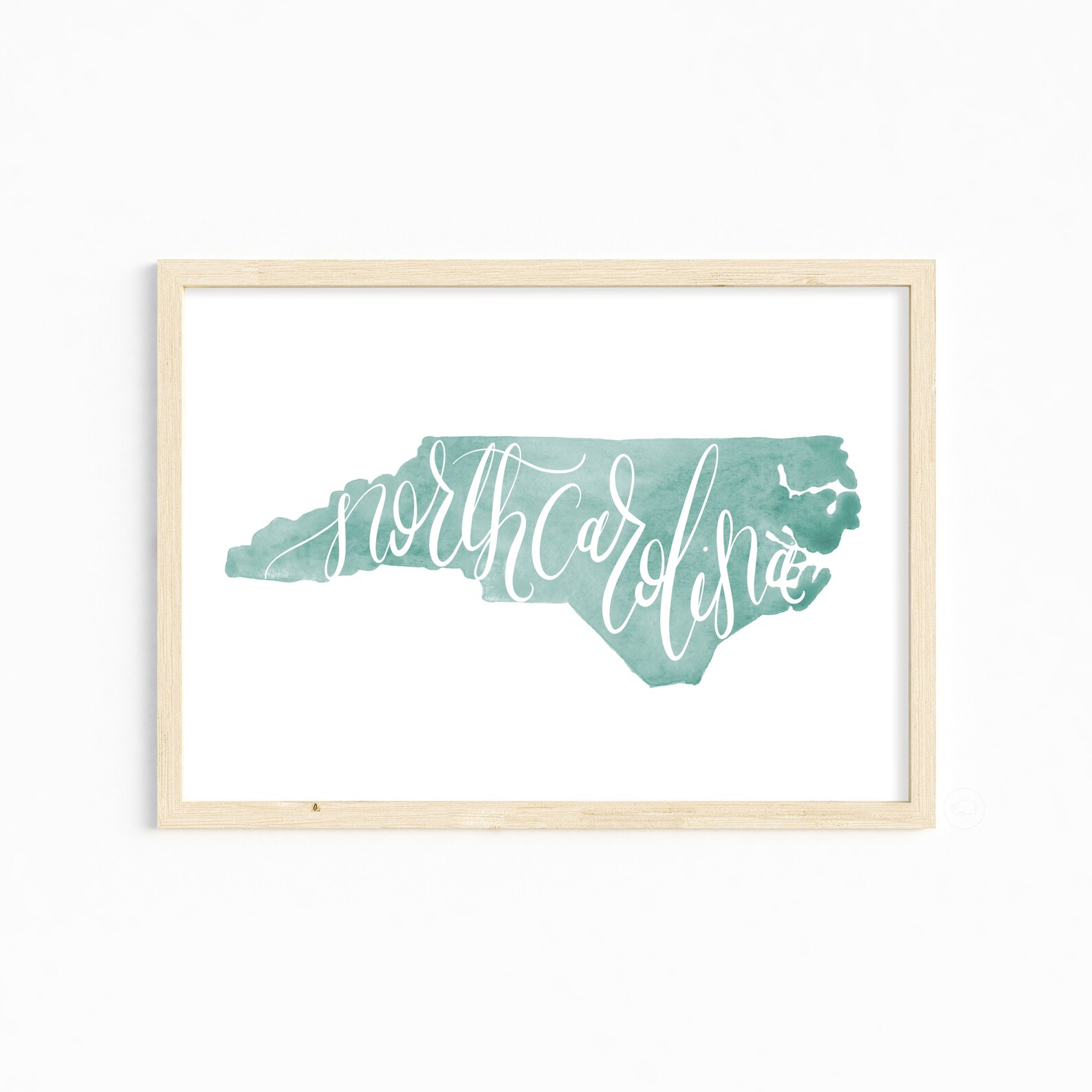 North Carolina Print. Custom North Carolina Home Decor. North Carolina ...