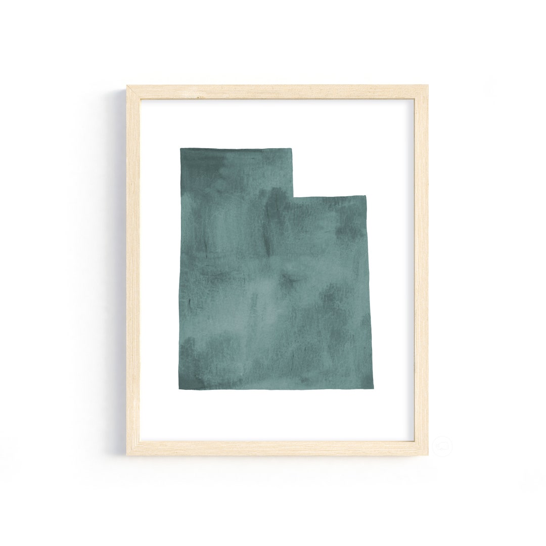 Utah Watercolor Print. Utah Home Decor. Utah Art Print. Gift for Utah ...