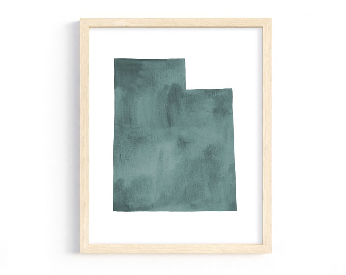 Utah Watercolor Print. Utah Home Decor. Utah Art Print. Gift for Utah ...