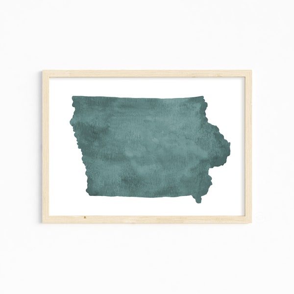 Iowa Print - Etsy