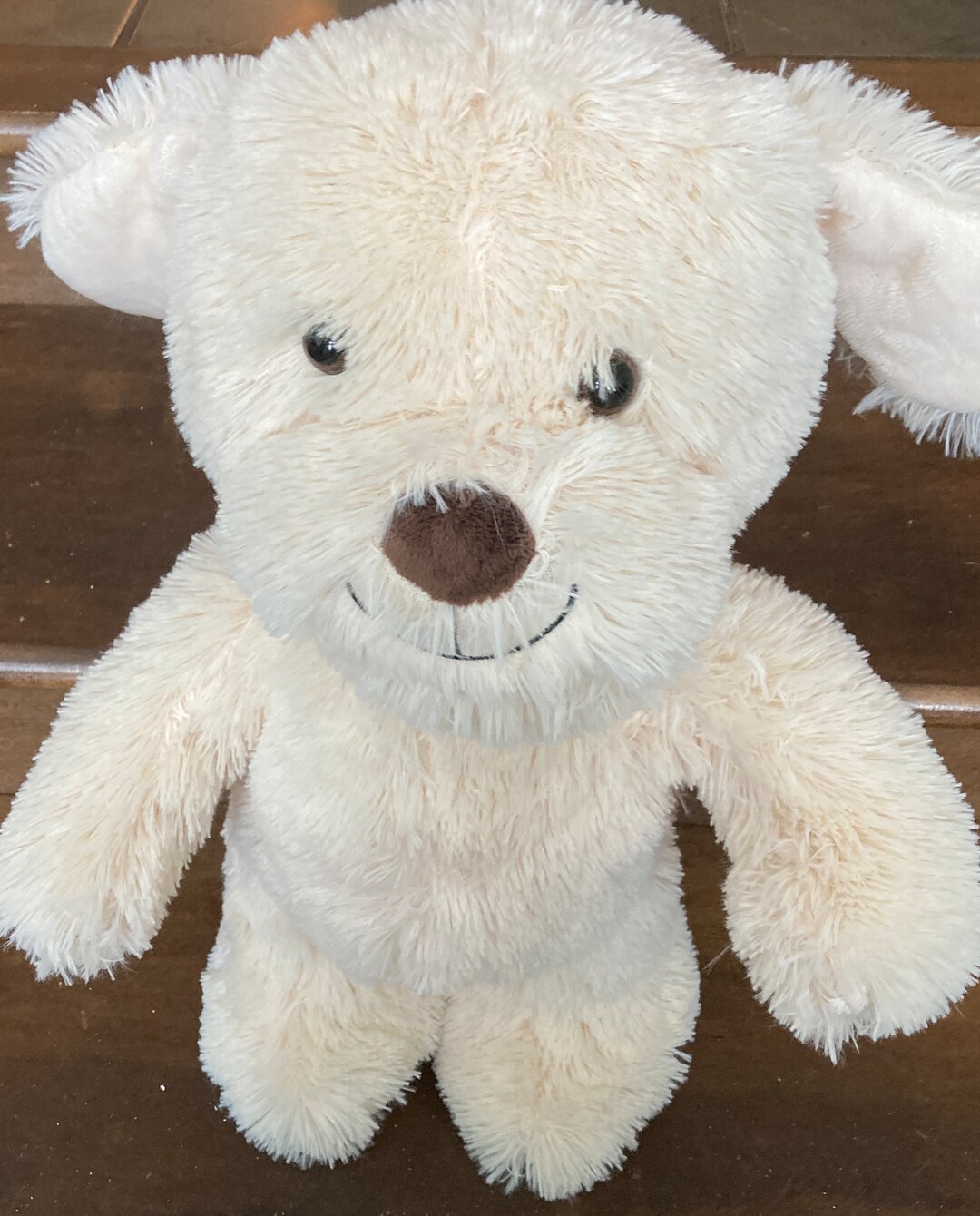 Comfort off White Dog Puppy Large Memory Weighted Stuffed Animal ...