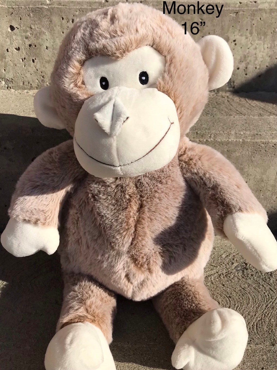 Comfort Angel Monkey Memory Weighted Brown Infant Loss | Etsy