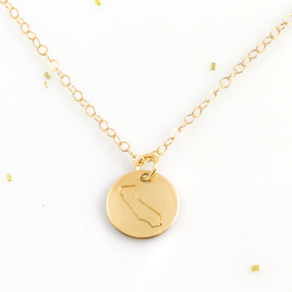 California Necklace - Etsy